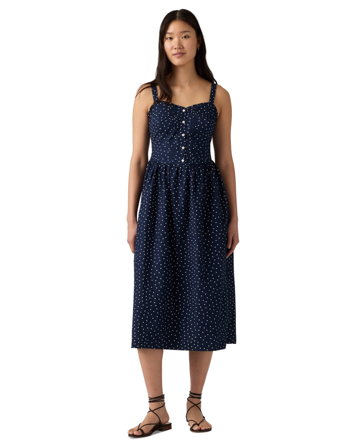 Click here for Levis Womens Delphine Sleeveless Dress - Inga Dot... prices
