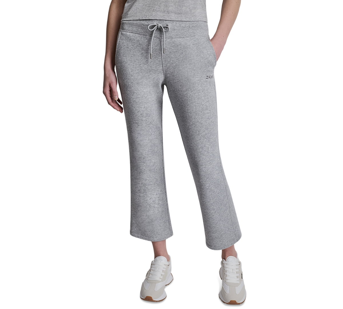 Click here for Dkny Sport Womens Metallic Bubble Mid-Rise Crop Fl... prices