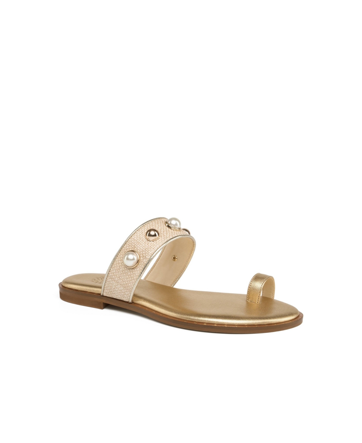 Click here for Grace Footwear Womens Symi Woven Embellished Slide... prices
