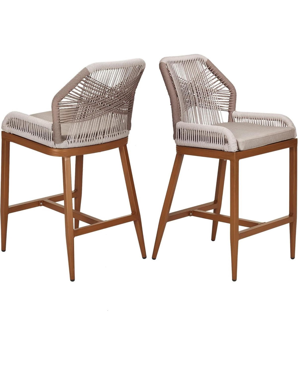 Click here for gaomon Outdoor Bar Stools Set of 2 Purple Leaf Wic... prices