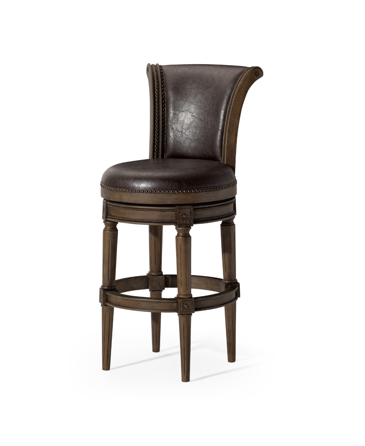 Click here for Maven Lane 31 Pullman Bar Stool Finish with Faux L... prices