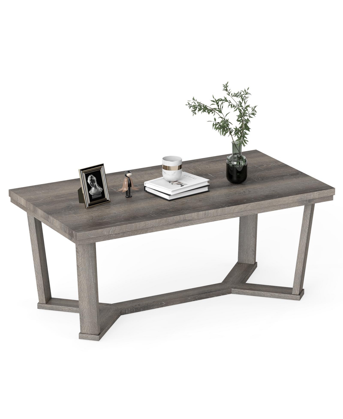 Click here for Gymax Coffee Table Solid Rubber Wood Center Table... prices