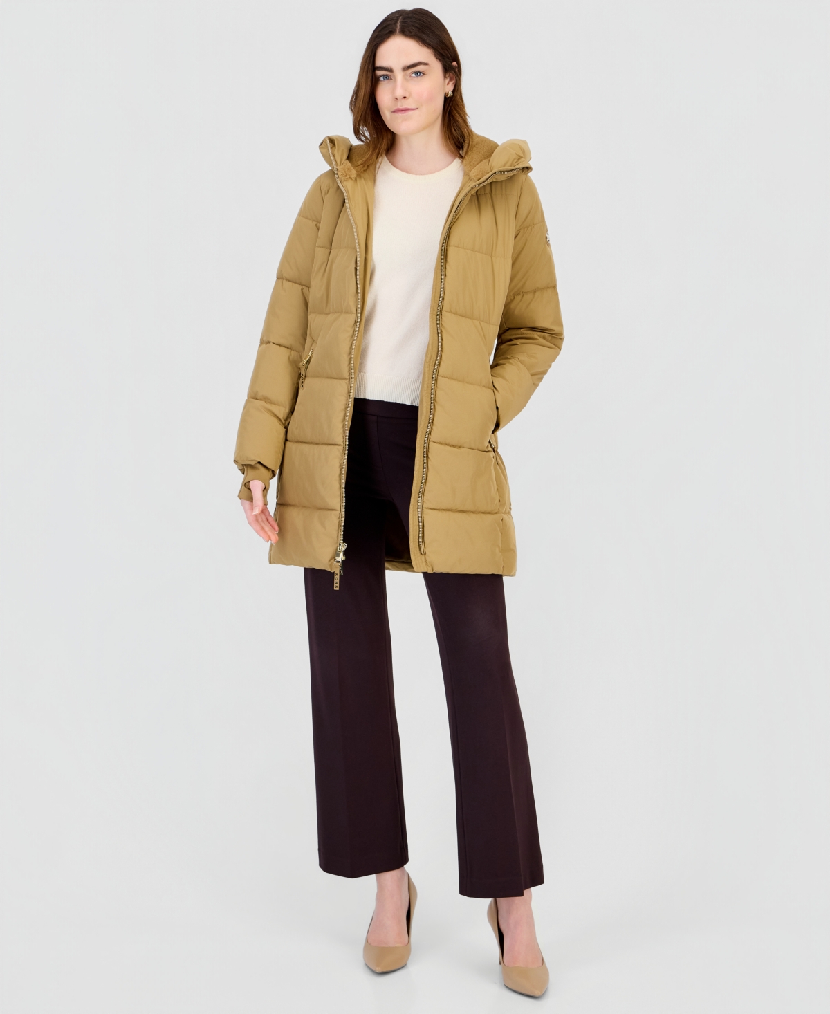 Click here for Michael Kors Womens Puffer Hooded Coat  Created fo... prices
