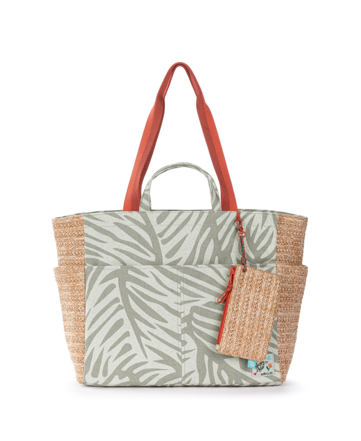 Click here for Sakroots Womens Cassia Tote - Natural leaf prices