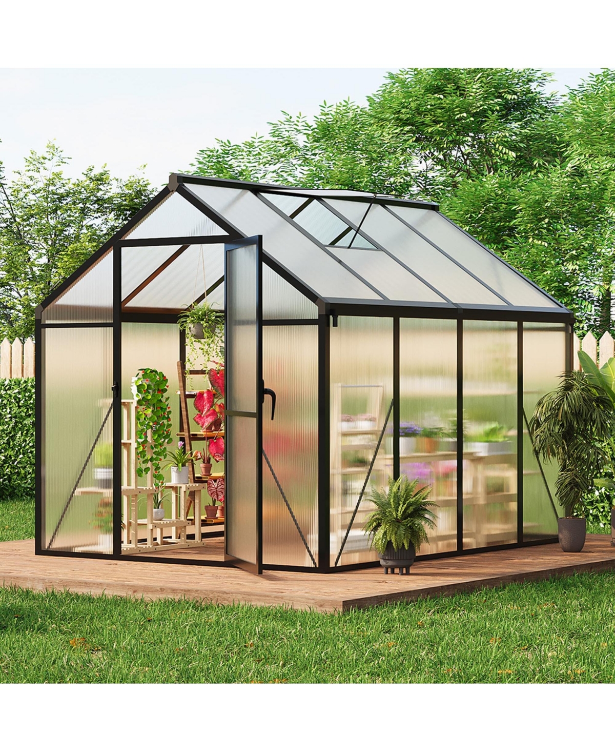 Click here for gaomon 6x10 Ft Greenhouse for Outdoors Polycarbona... prices
