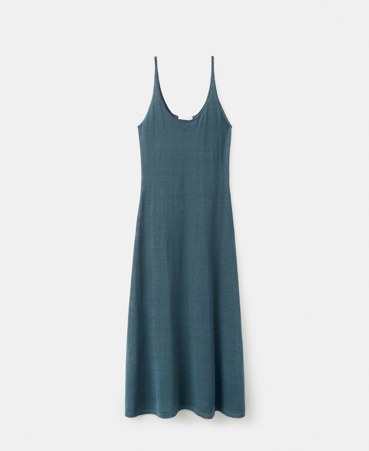 Click here for Mango Womens Knit Linen-Blend Dress - Night Blue prices