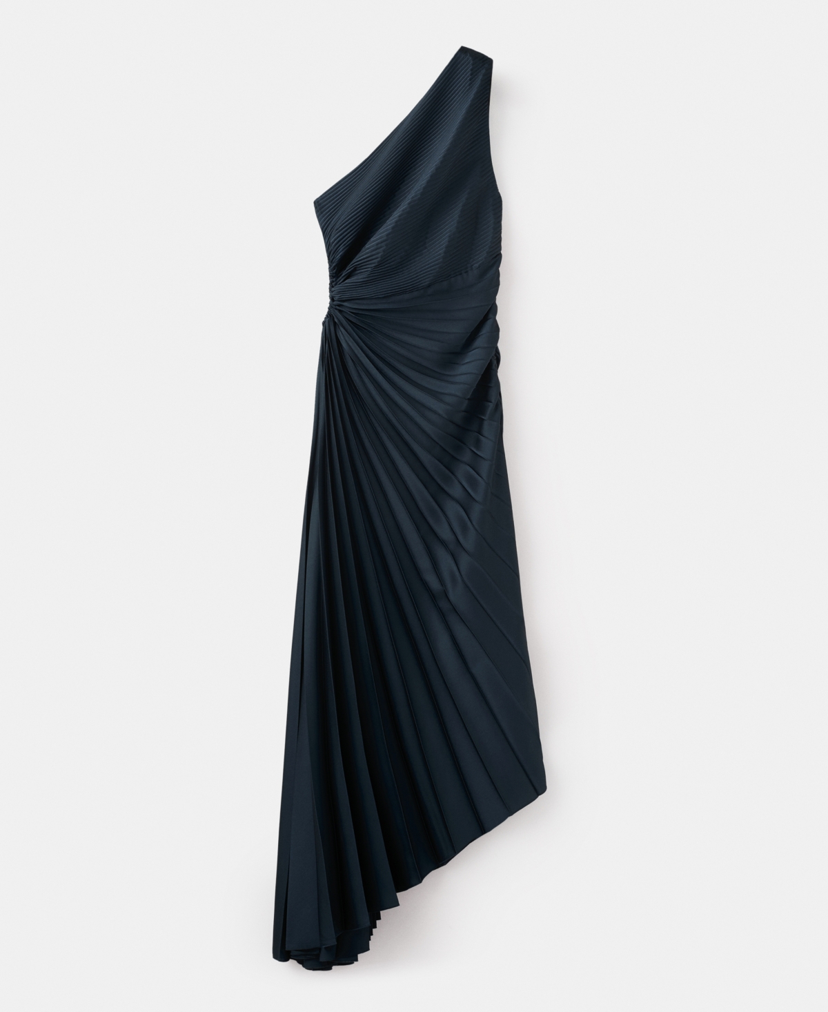 Click here for Mango Womens Slit Detail Pleated Asymmetrical Dres... prices