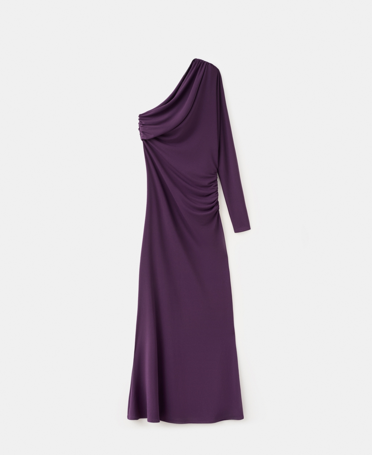 Click here for Mango Womens Gathered Body Asymmetrical Dress - Pu... prices