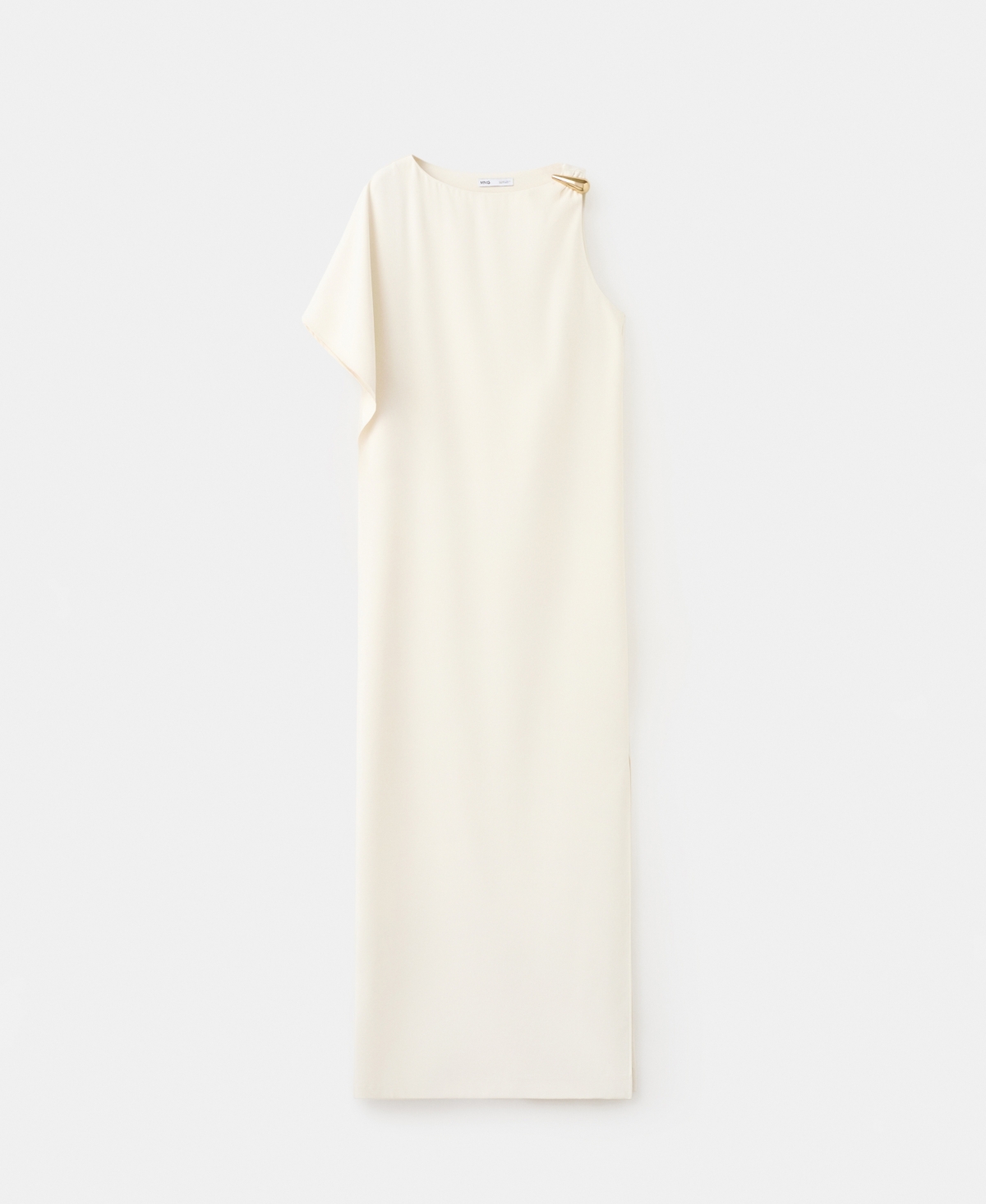 Click here for Mango Womens Asymmetrical Sleeves Long Dress - Ecr... prices