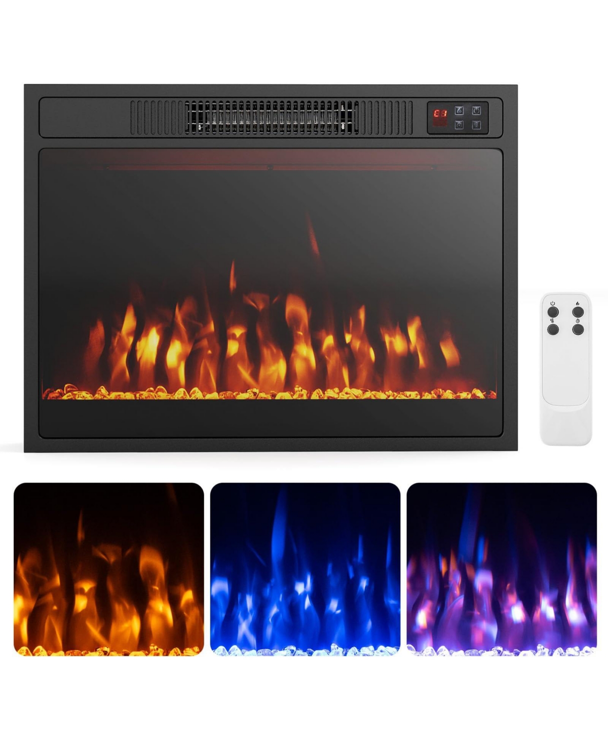 Click here for Ecooso 23 Inches 750W/1500W Electric Fireplace Hea... prices