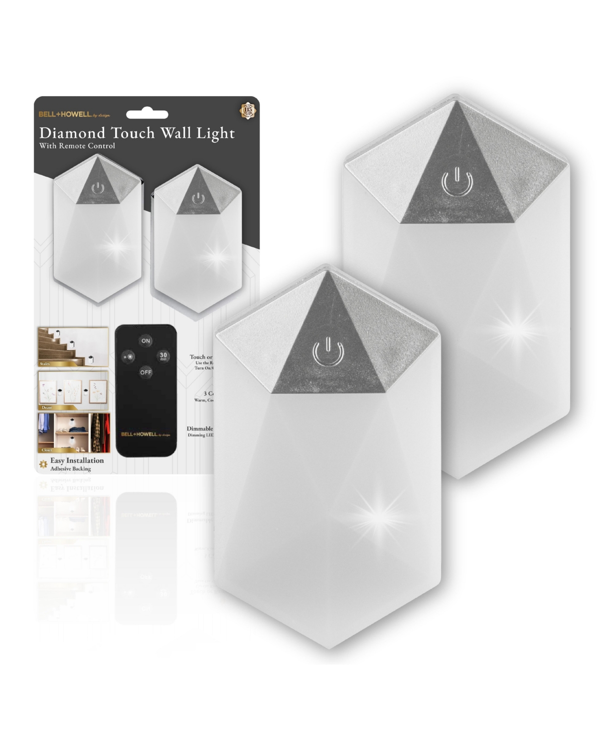 Click here for Bell + Howell 2-Pack Wireless Touch Led Wall Light... prices
