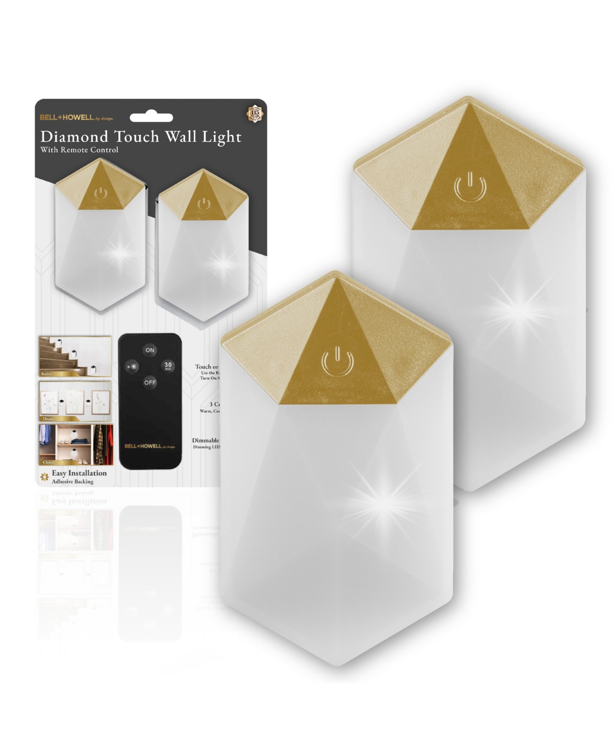 Click here for Bell + Howell 2-Pack Wireless Touch Led Wall Light... prices