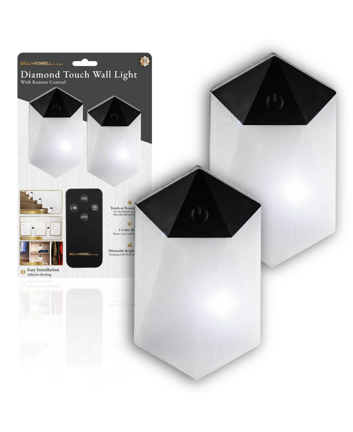 Click here for Bell + Howell 2-Pack Wireless Touch Led Wall Light... prices