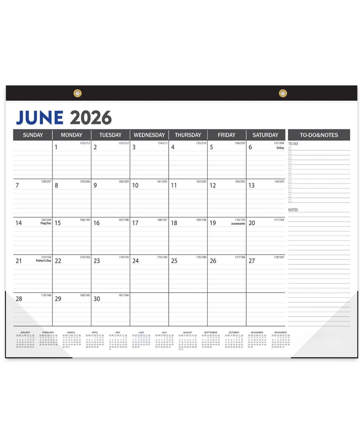 Click here for Gnuadz Large Desk Calendar 2026-2027  19 Months De... prices