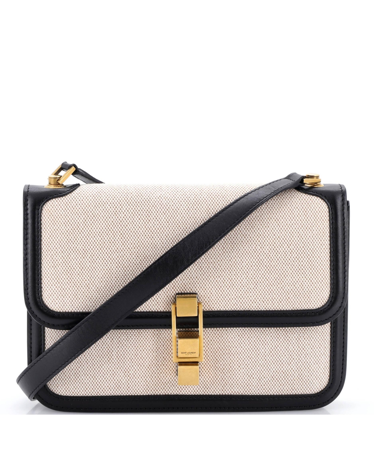 Click here for Pre-Owned Saint Laurent Medium Carre Satchel Canva... prices