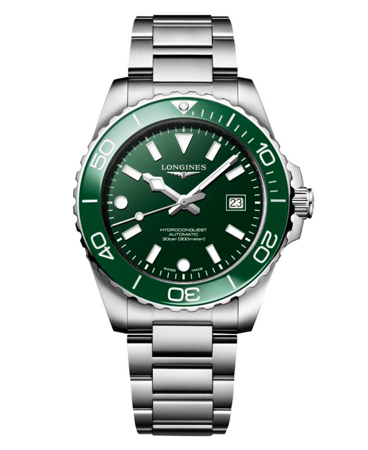 Click here for Longines Mens HydroConquest Silver Stainless Steel... prices