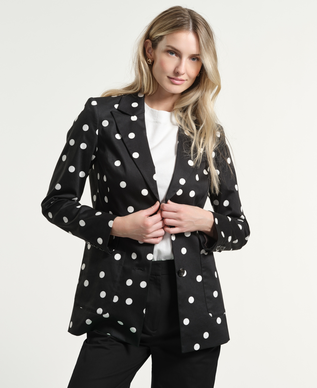 Click here for Isaac Mizrahi Womens Lapel Collar Blazer - Black W... prices