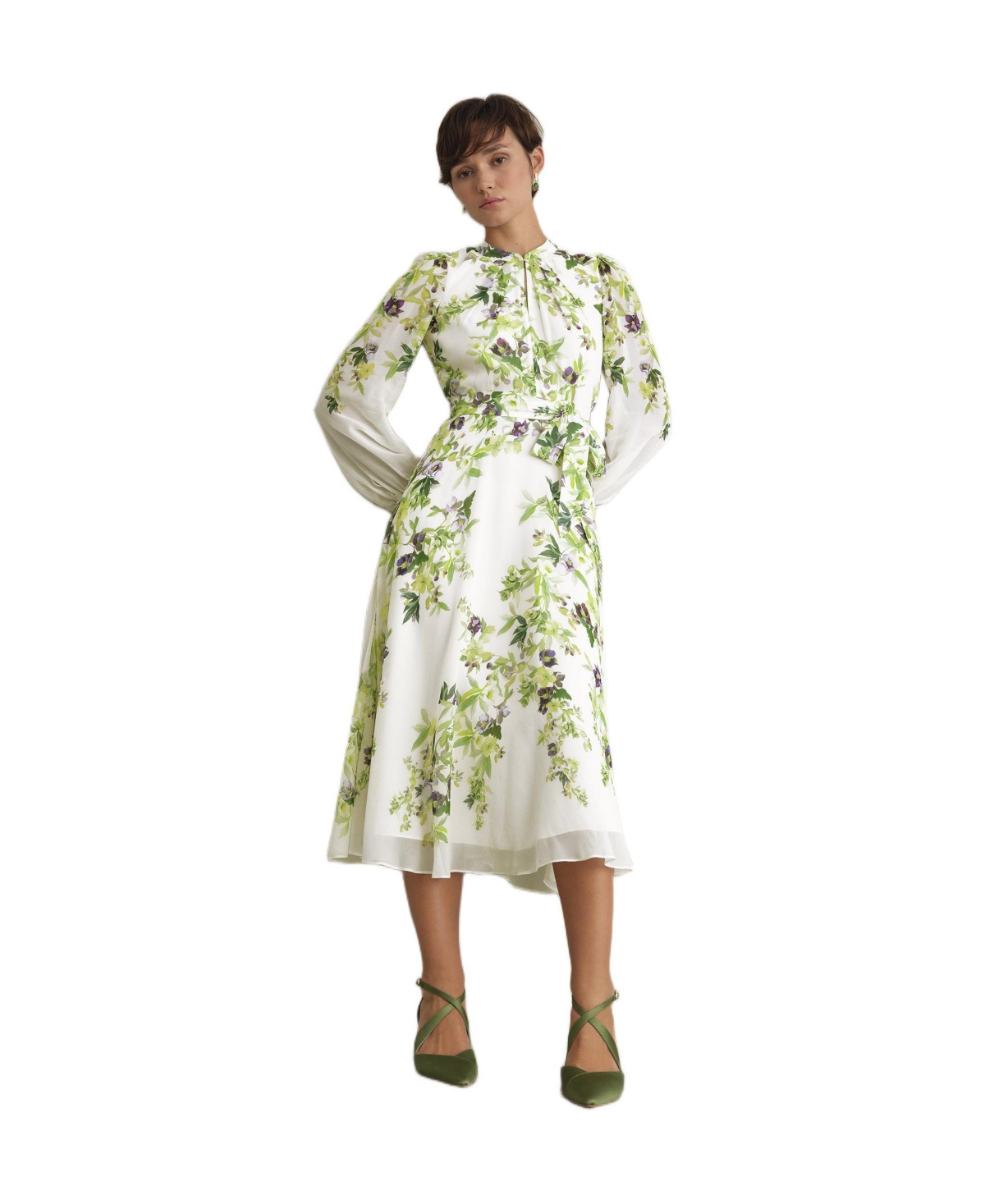 Click here for Hobbs London Womens Rae Dress - White prices