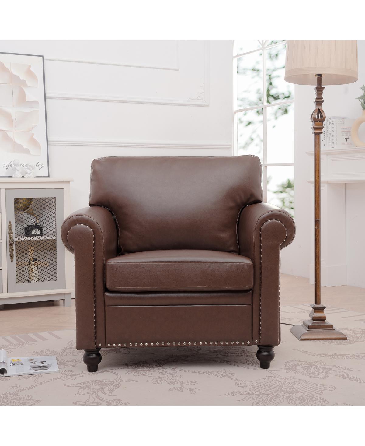 Click here for Streamdale Furniture Modern Pu Leather Accent Sofa... prices