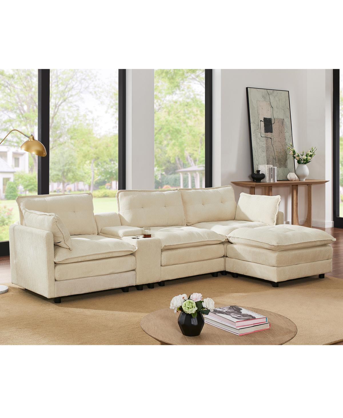 Click here for Streamdale Furniture 119 L-Shaped Corduroy Modular... prices