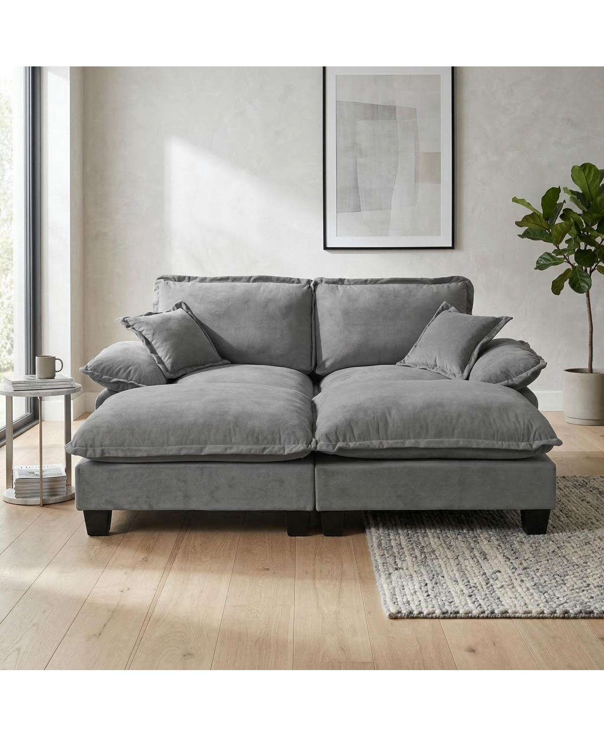 Click here for Streamdale Furniture Modular Cloud Sectional Sofa... prices