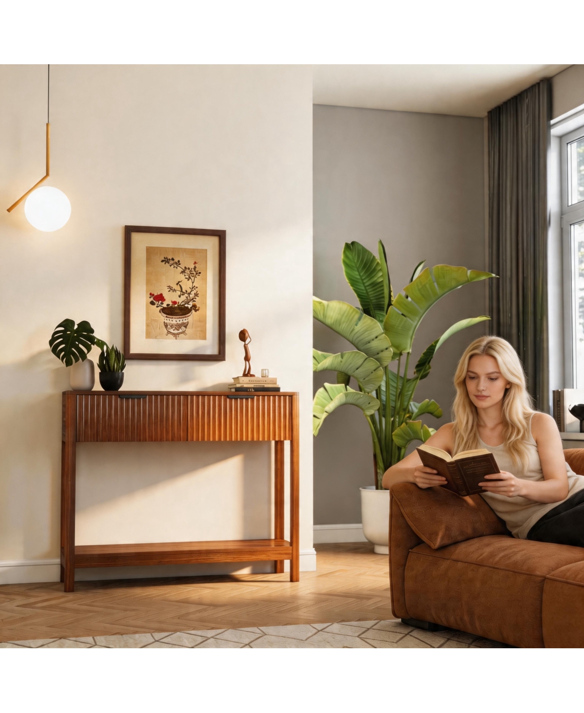 Click here for Streamdale Furniture Mid-Century Modern Fluted 2-D... prices