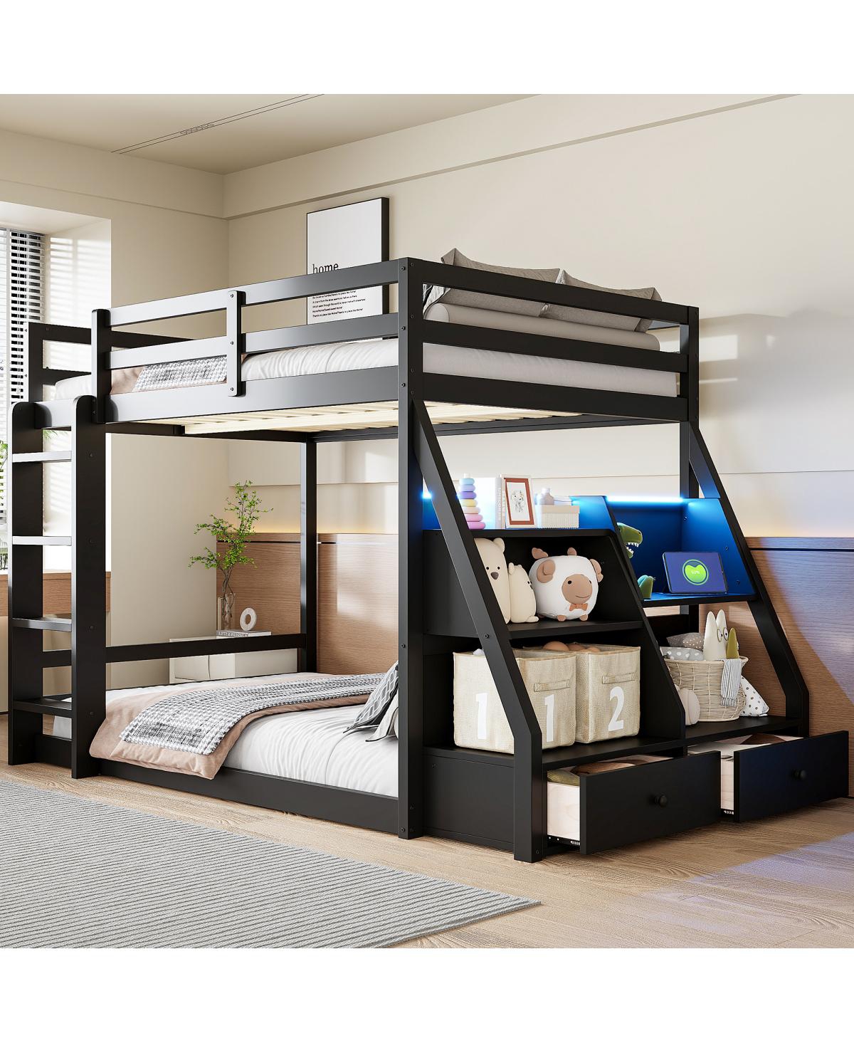 Click here for Streamdale Furniture Bed with Led Lights  Usb Port... prices