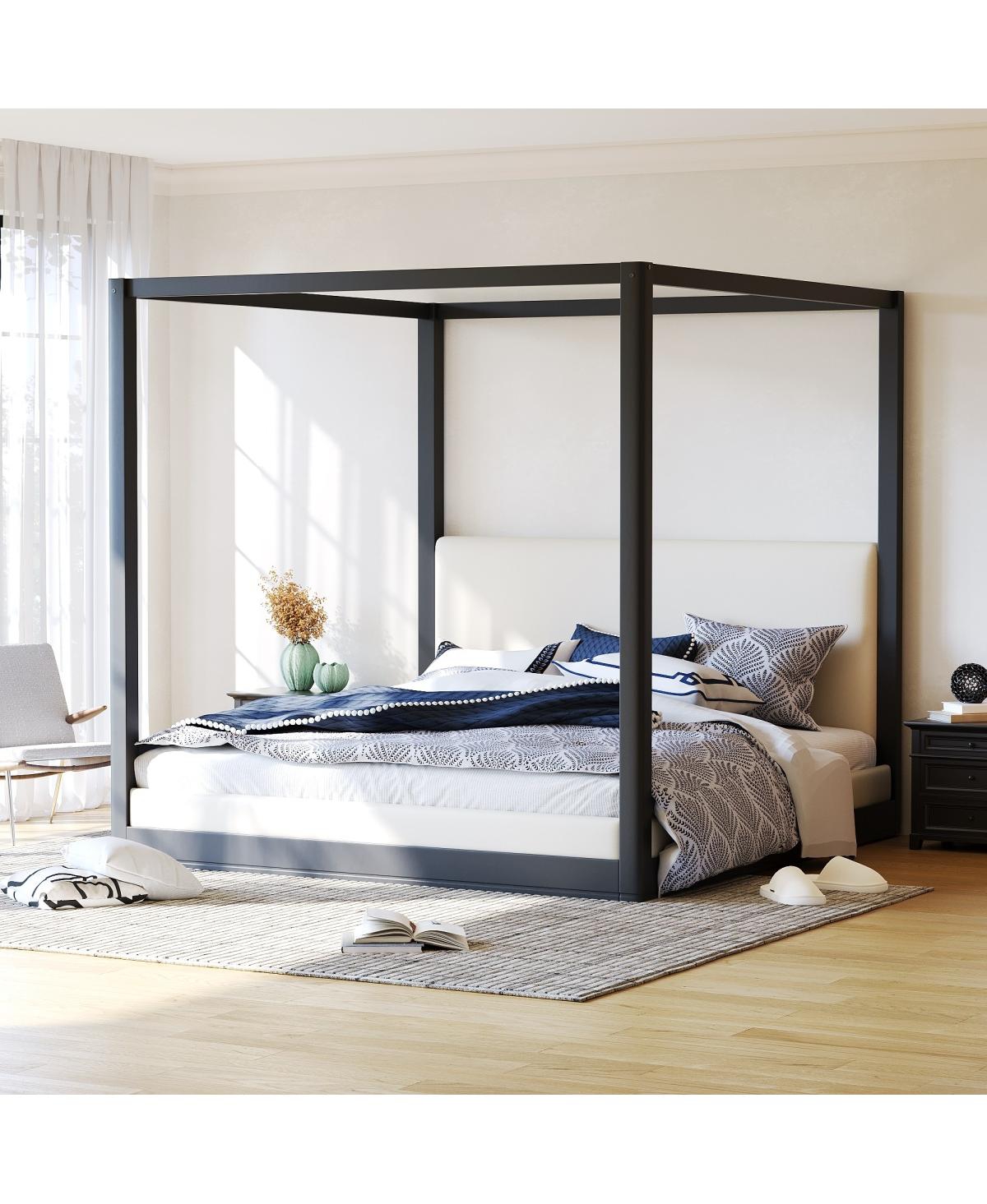 Click here for Streamdale Furniture Canopy Platform Bed with Upho... prices