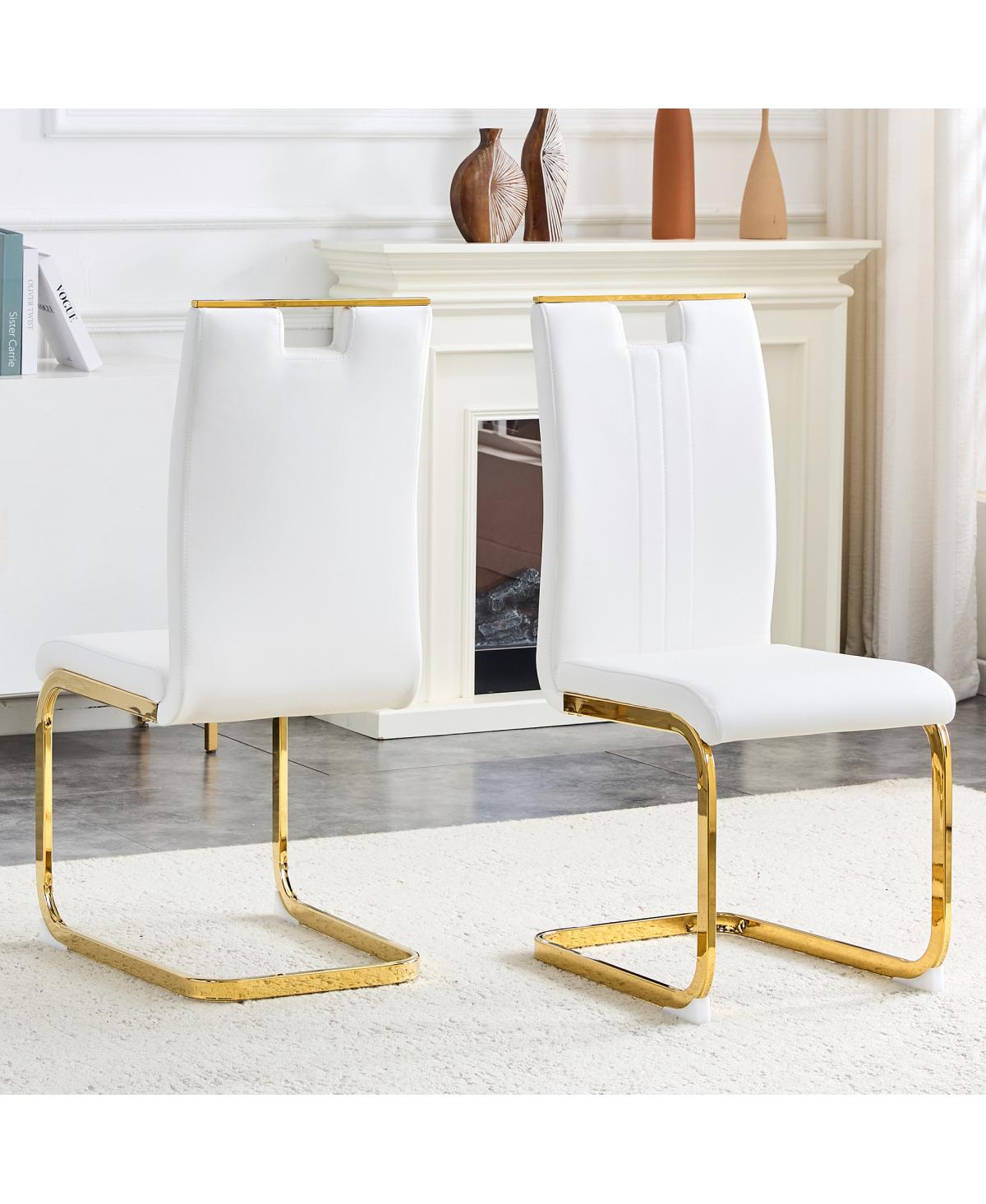 Click here for Streamdale Furniture Modern and Gold Pu Leather Ca... prices