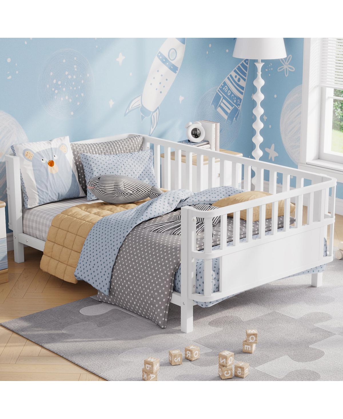Click here for Streamdale Furniture Metal Platform Bed with Rails... prices