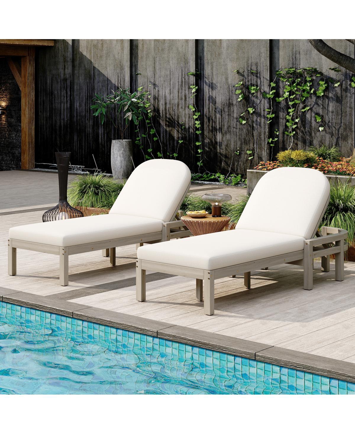 Click here for Streamdale Furniture 2-Piece Acacia Wood Outdoor C... prices