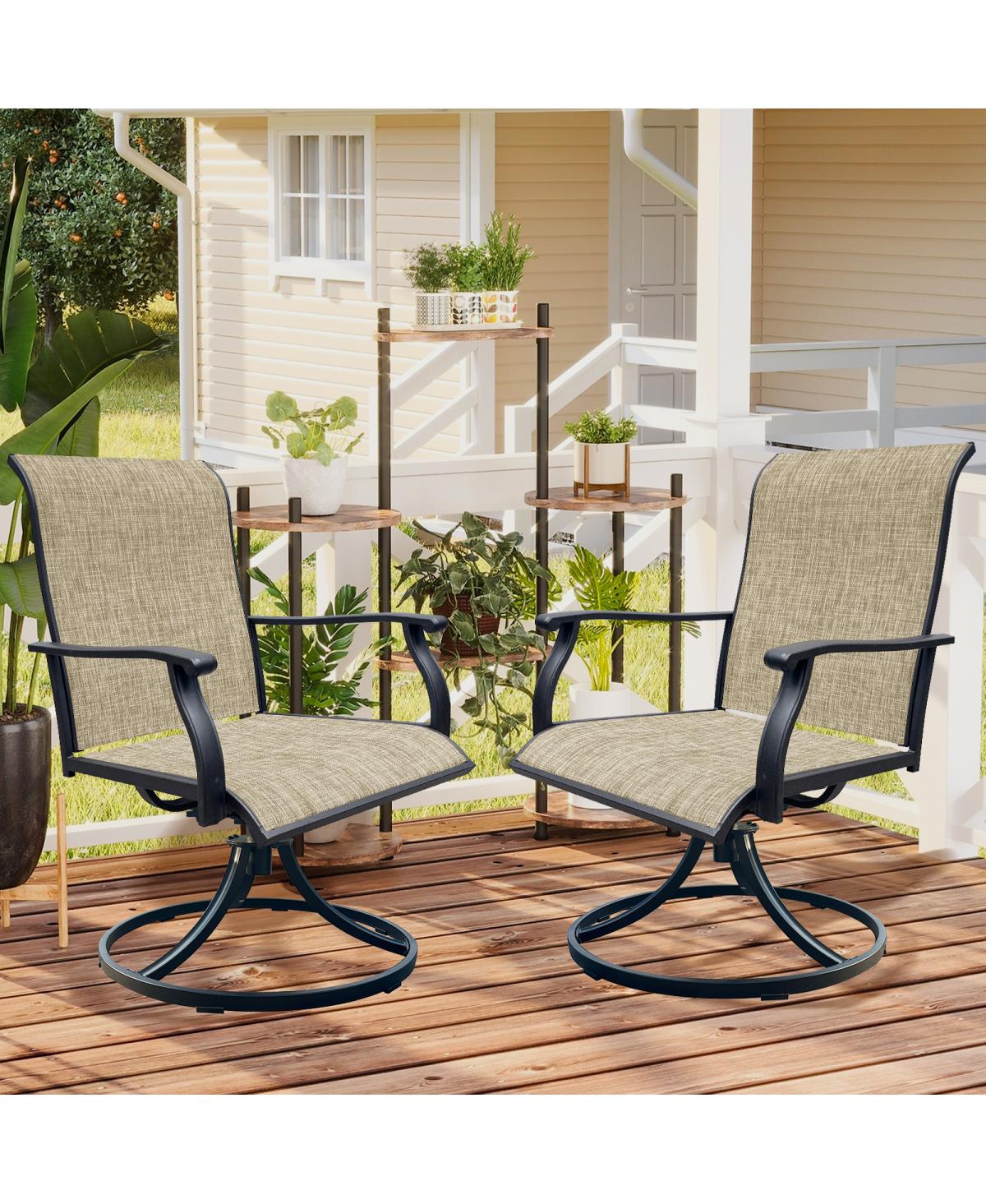 Click here for Streamdale Furniture 2-Piece Outdoor Swivel Textil... prices
