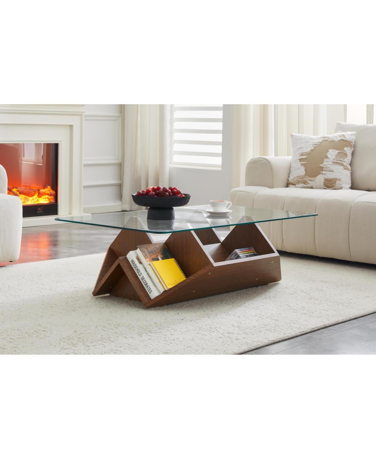 Click here for Rainsken 43.5 Glass Coffee Table with Tempered Gla... prices