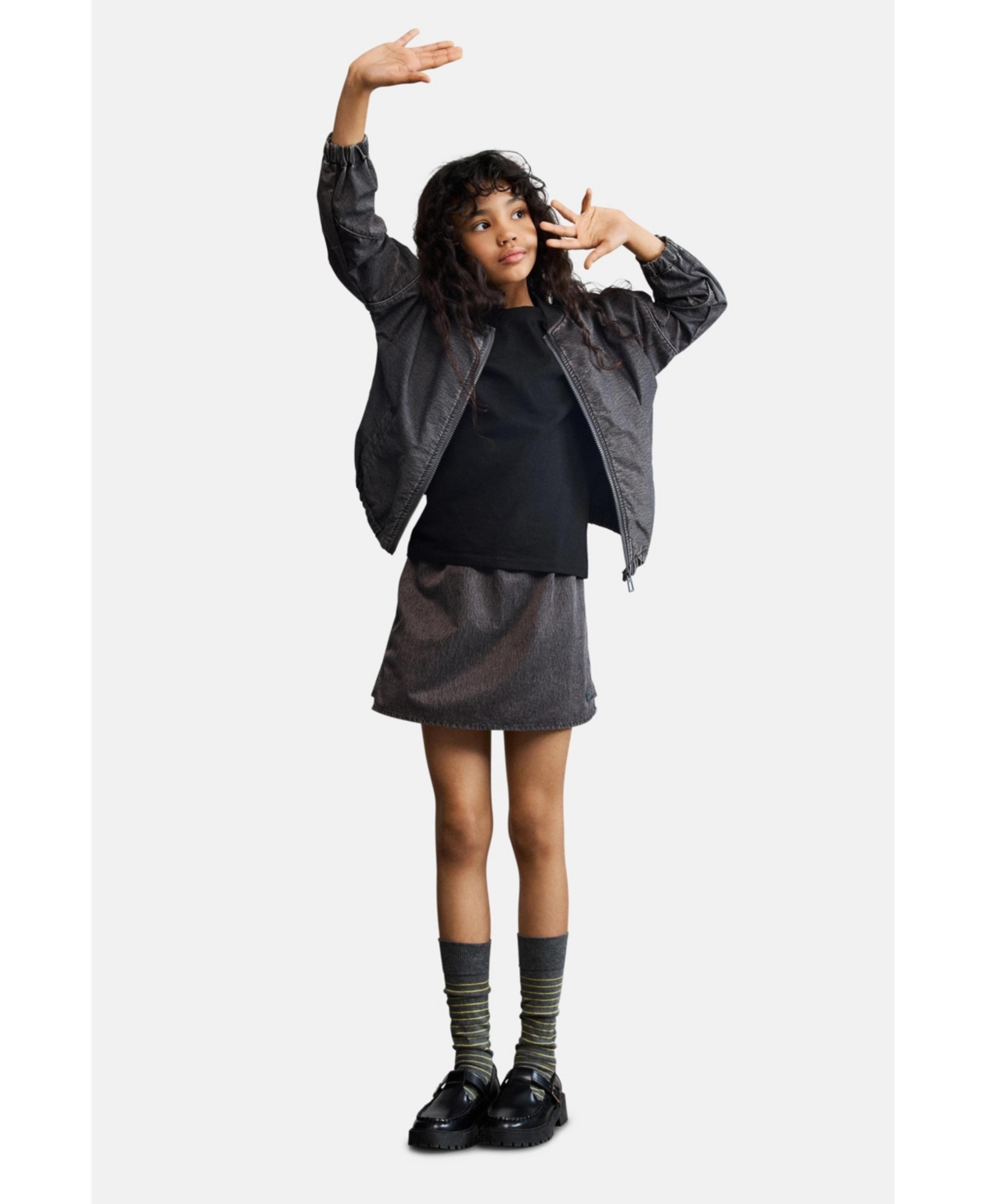 Click here for Desigual Girls Girlss Short elastic skirt - Black prices