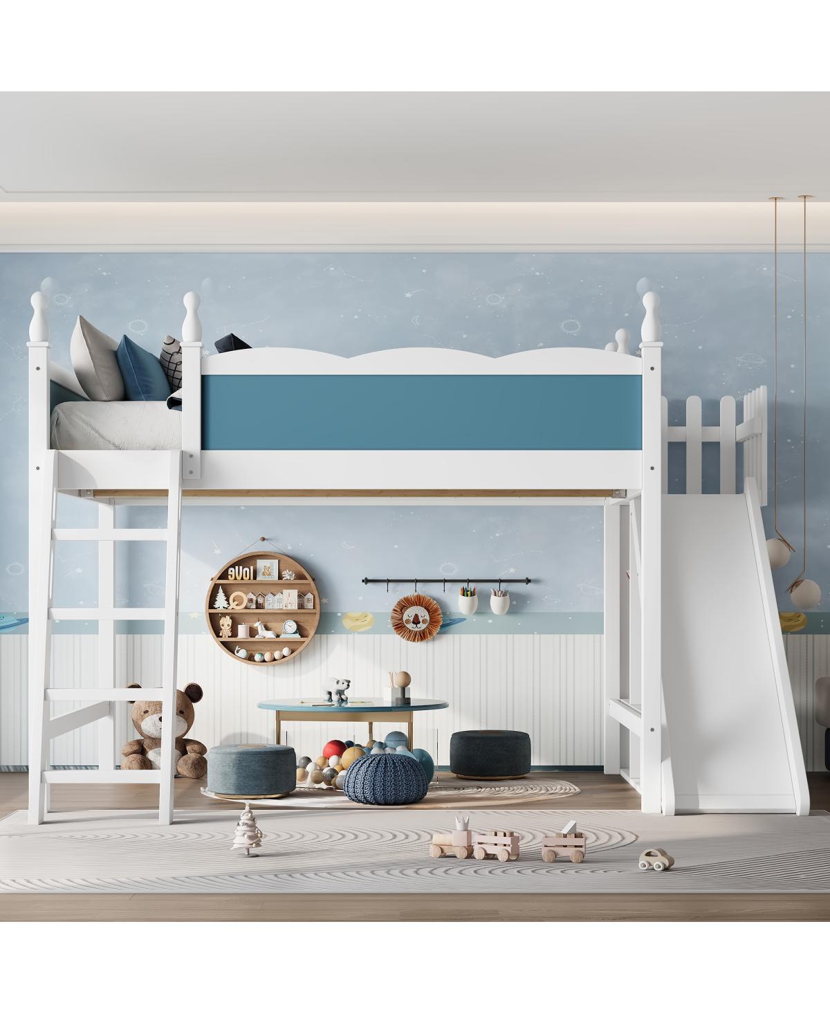 Click here for Streamdale Furniture Queen Loft Bed with Storage... prices