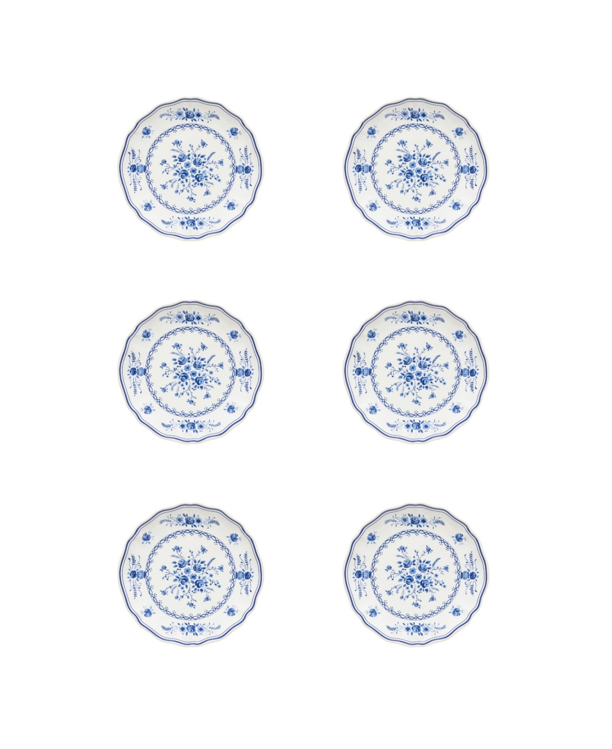 Click here for Costa Nova Vila Floral Pattern Appetizer Plates  S... prices