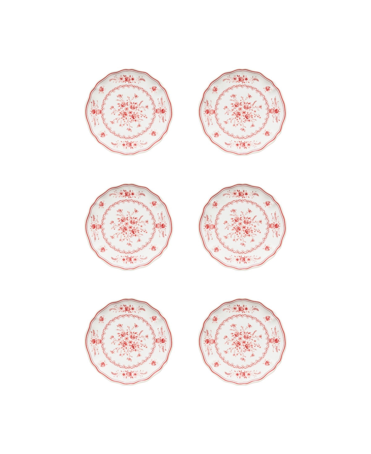 Click here for Costa Nova Vila Floral Pattern Appetizer Plates  S... prices