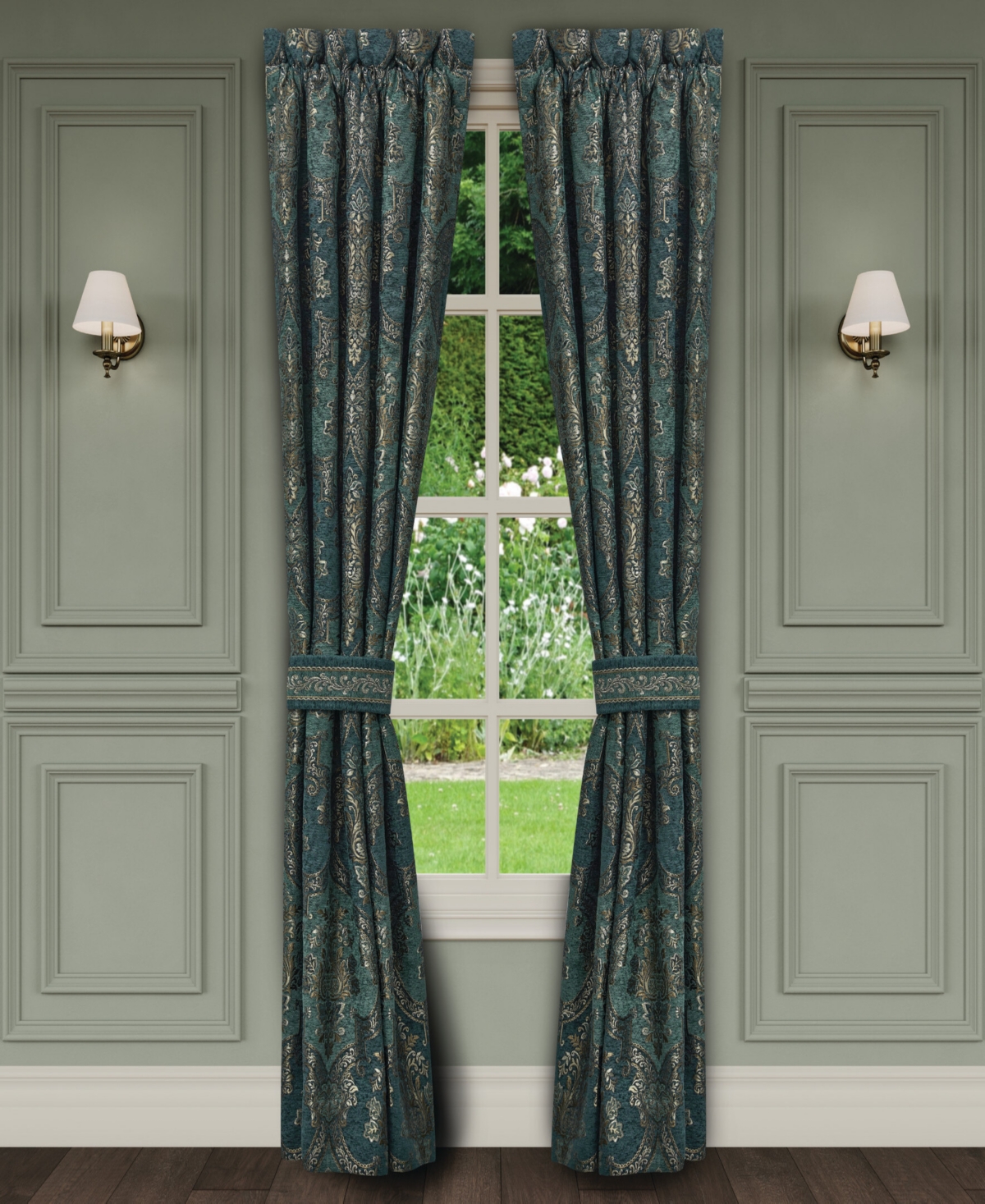 Click here for J Queen New York Nancy Window Panel Pair  50 x 95... prices