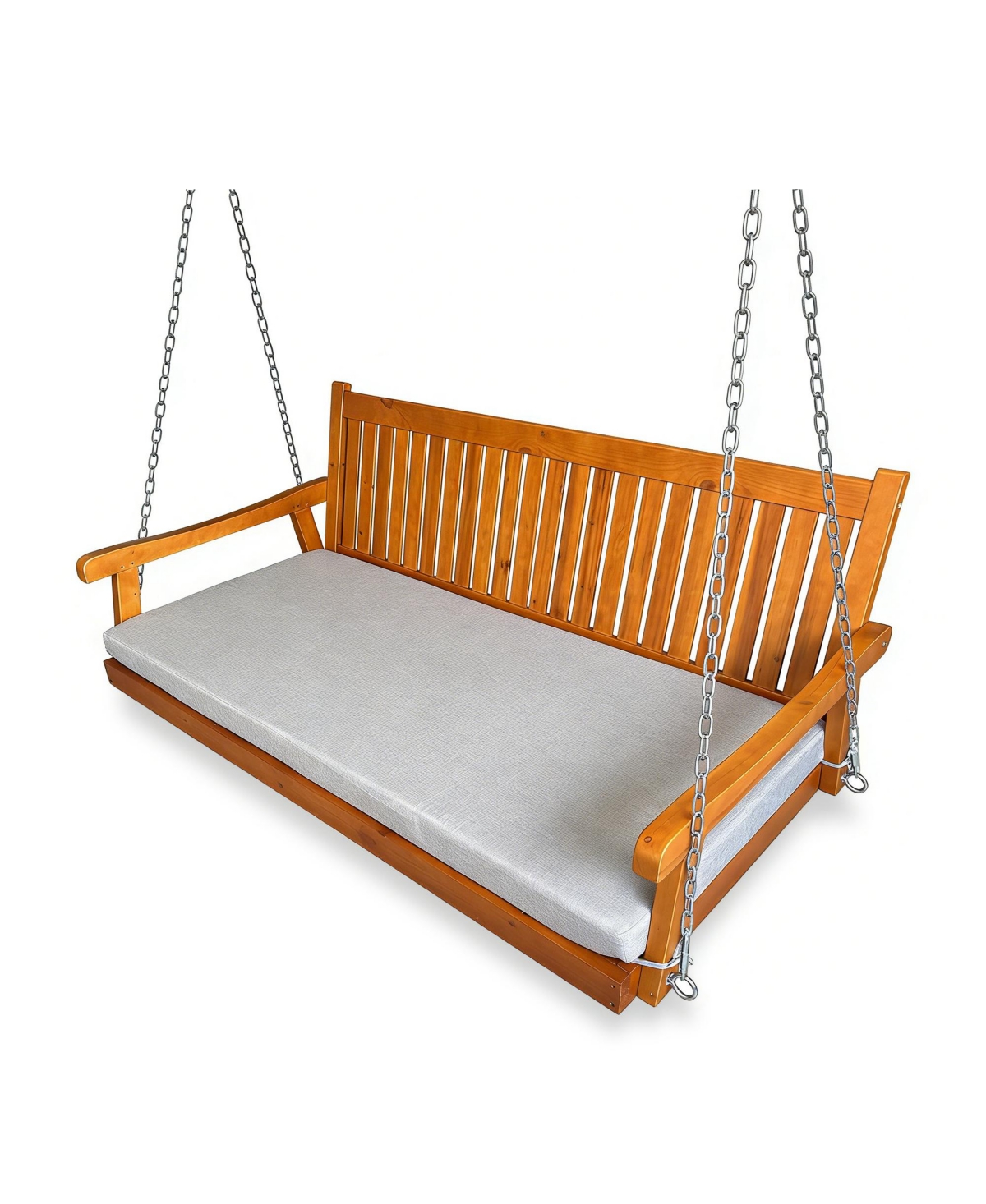 Click here for Innovaze 6 Feet Wooden Porch Swing Bed with Thick... prices