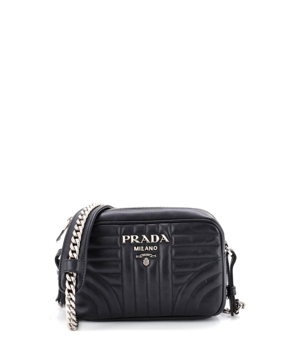 Click here for Pre-Owned Prada Mini Camera Bag Diagramme Quilted... prices