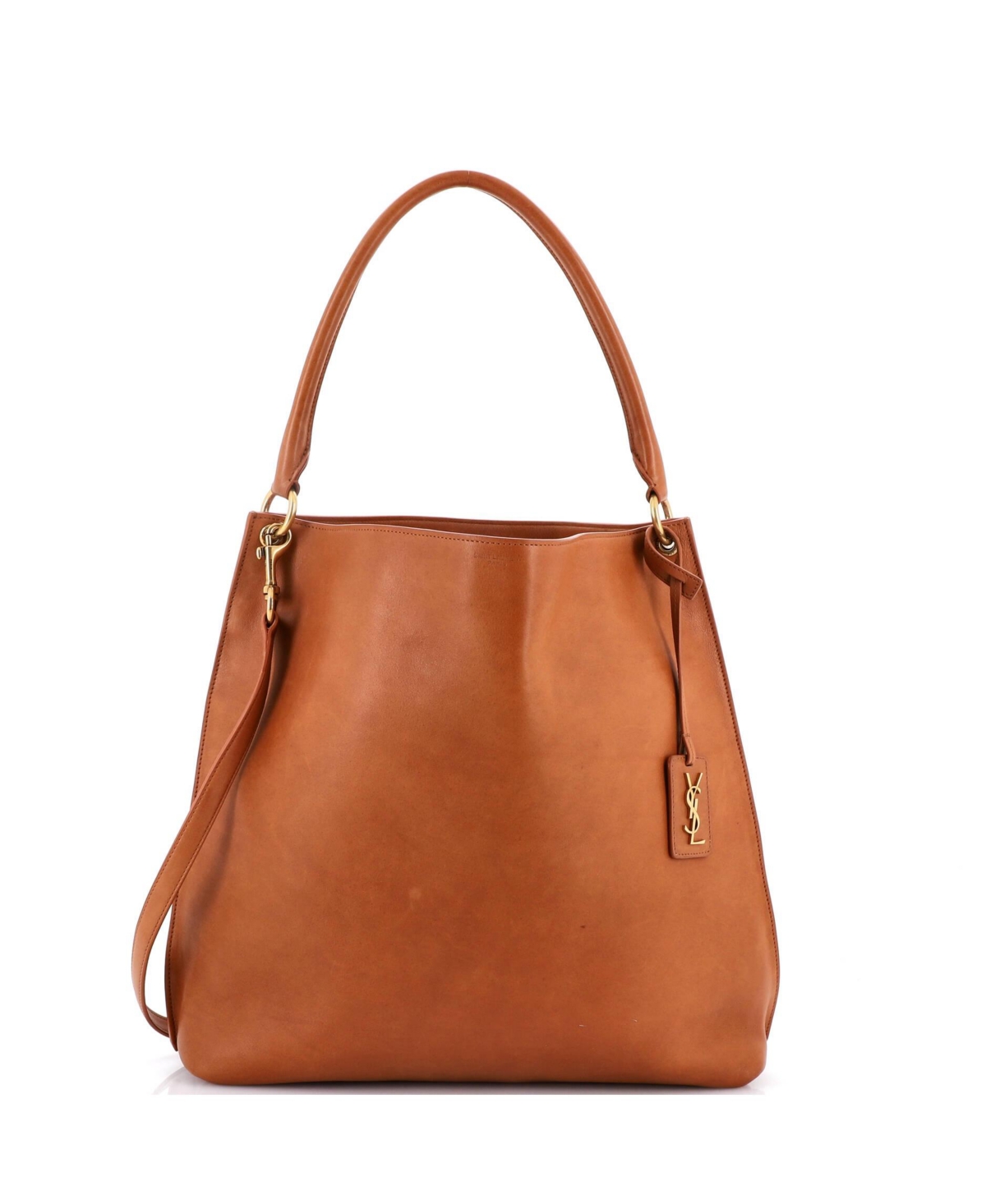 Click here for Pre-Owned Saint Laurent Medium Tag Hobo Leather -... prices