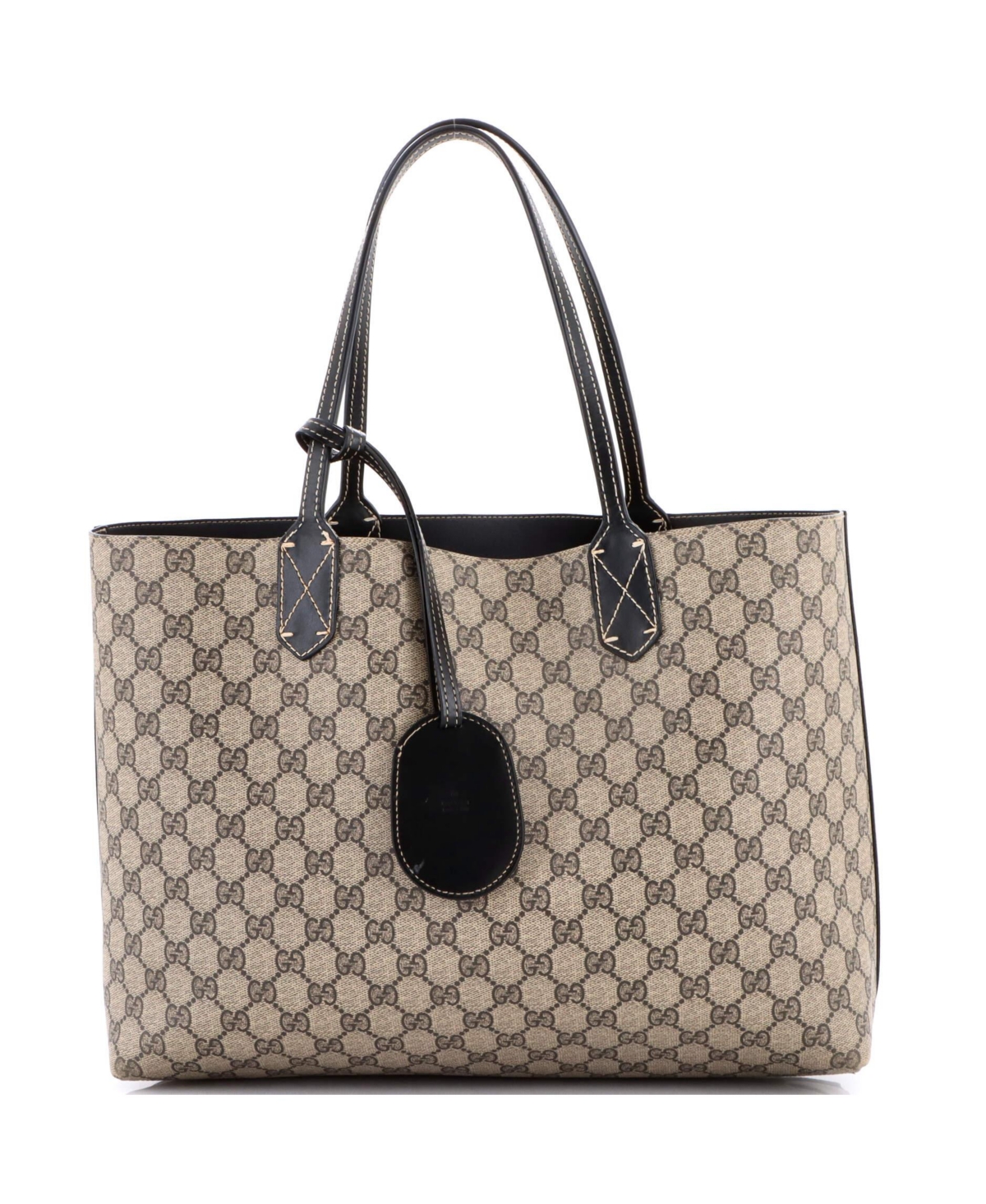Click here for Pre-Owned Gucci Medium Reversible Tote Gg Coated C... prices