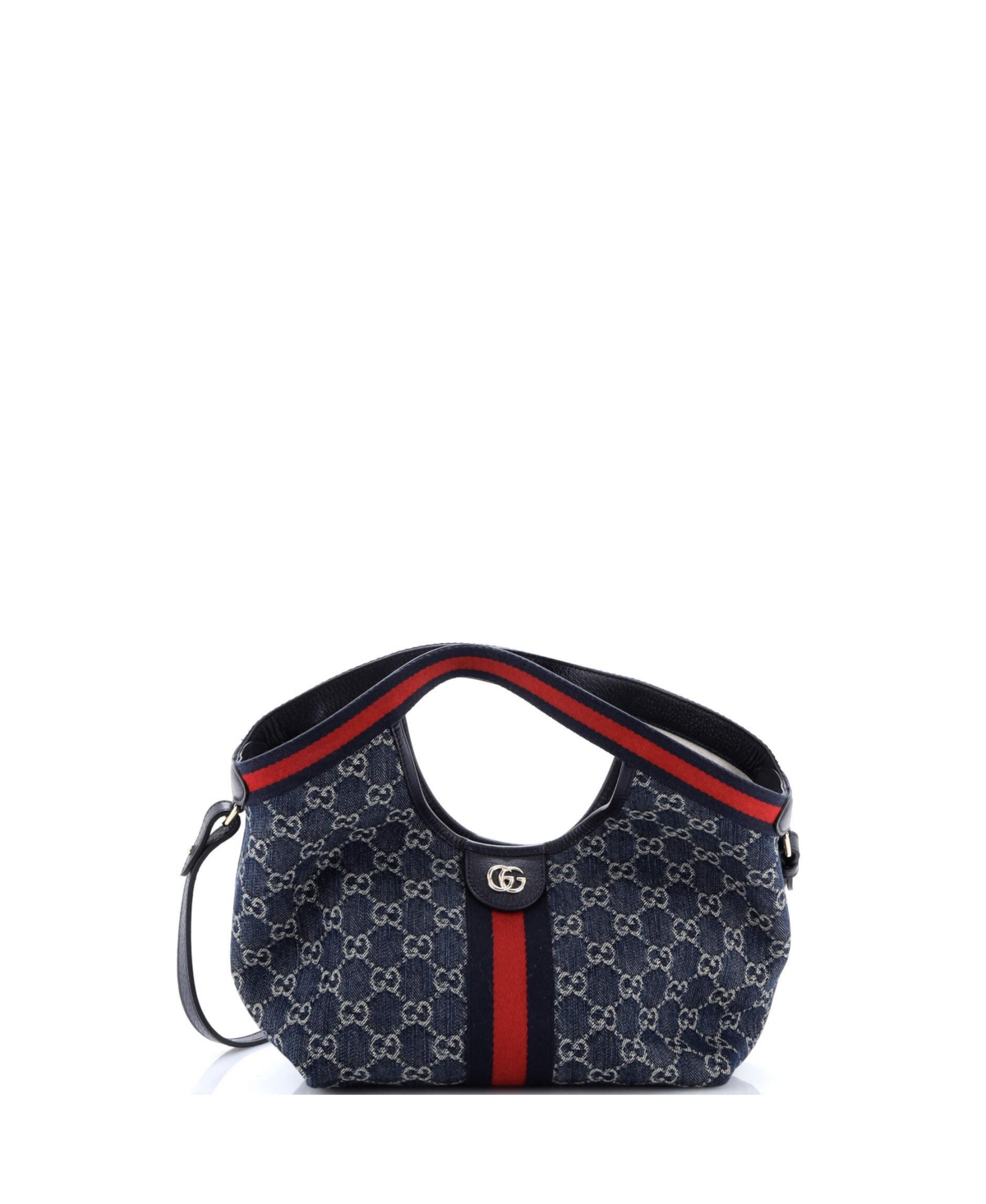 Click here for Pre-Owned Gucci Small Giglio Tote Gg Denim - Blue prices