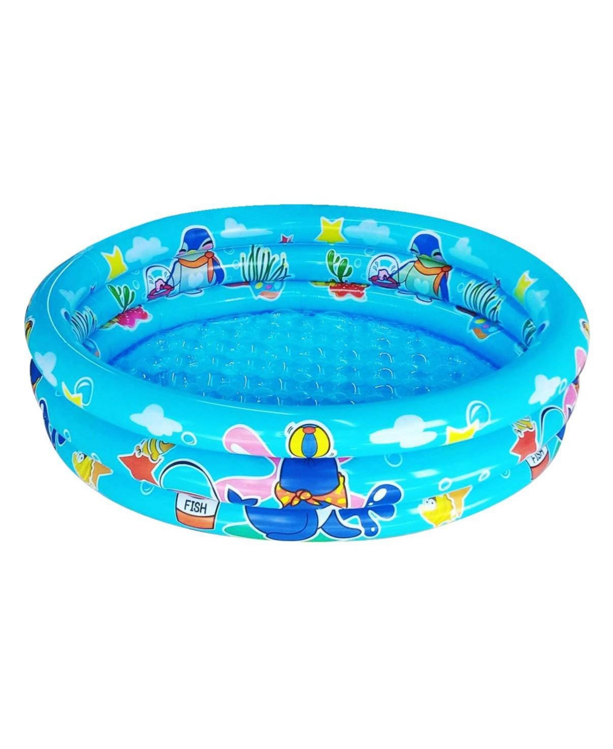 Click here for Gnuadz 3 Rings Inflatable Kiddie Pool Swimming Bal... prices