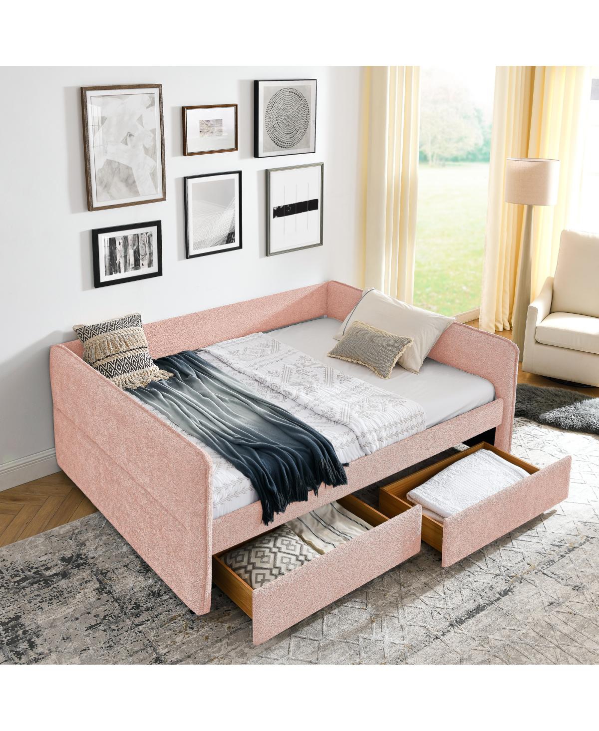 Click here for Streamdale Furniture Queen Boucle Daybed With 2 Dr... prices