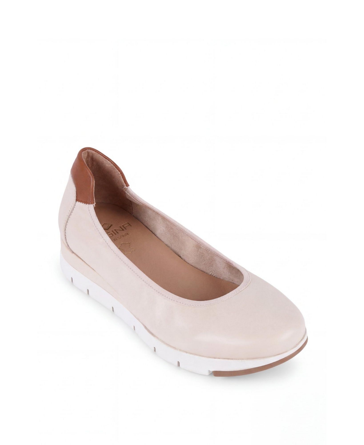 Click here for Menina Step Womens Promenade Leather Comfort Flat... prices