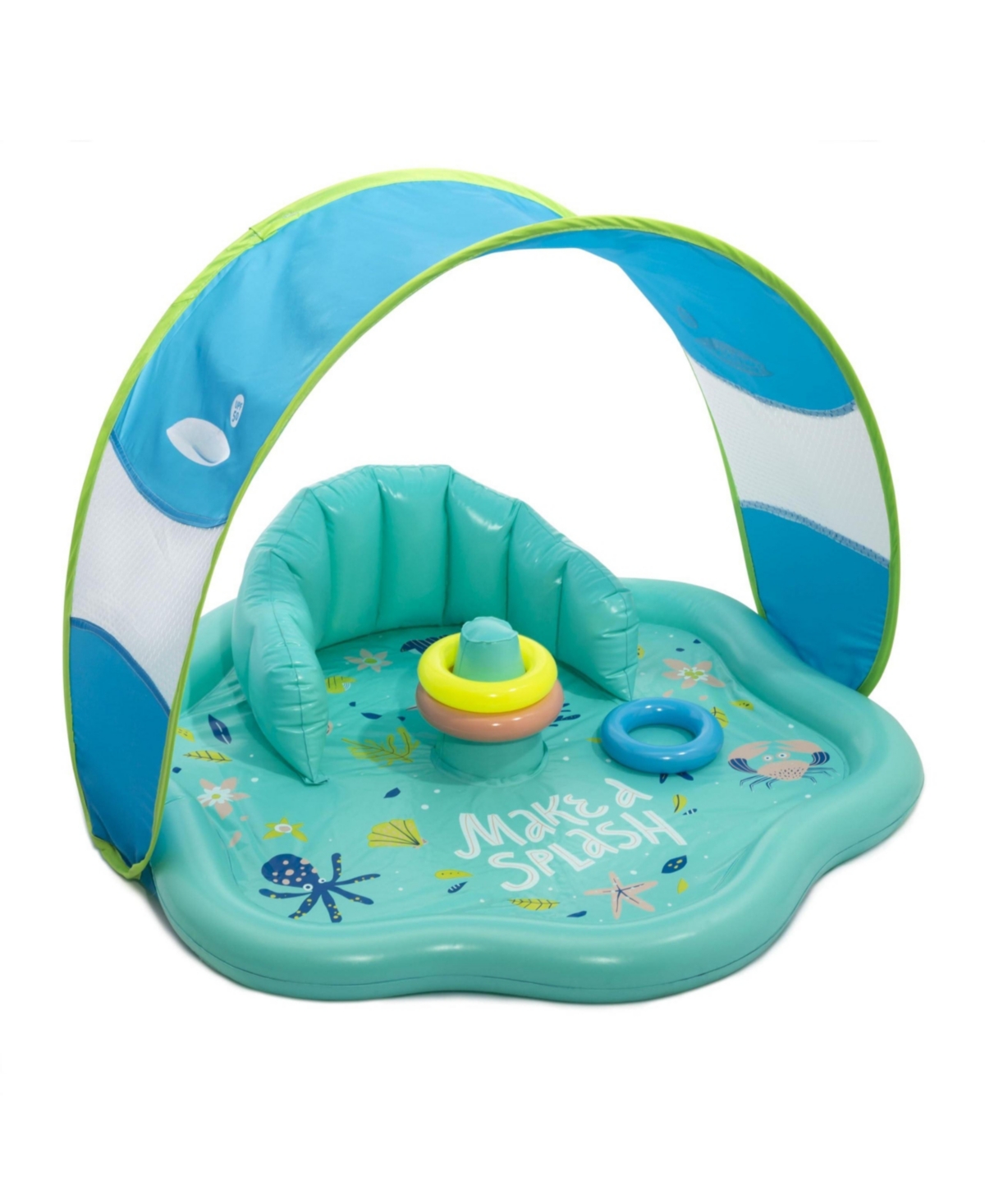 Click here for Gnuadz Pool Float Baby Swim Ring Canopy Seat Splas... prices
