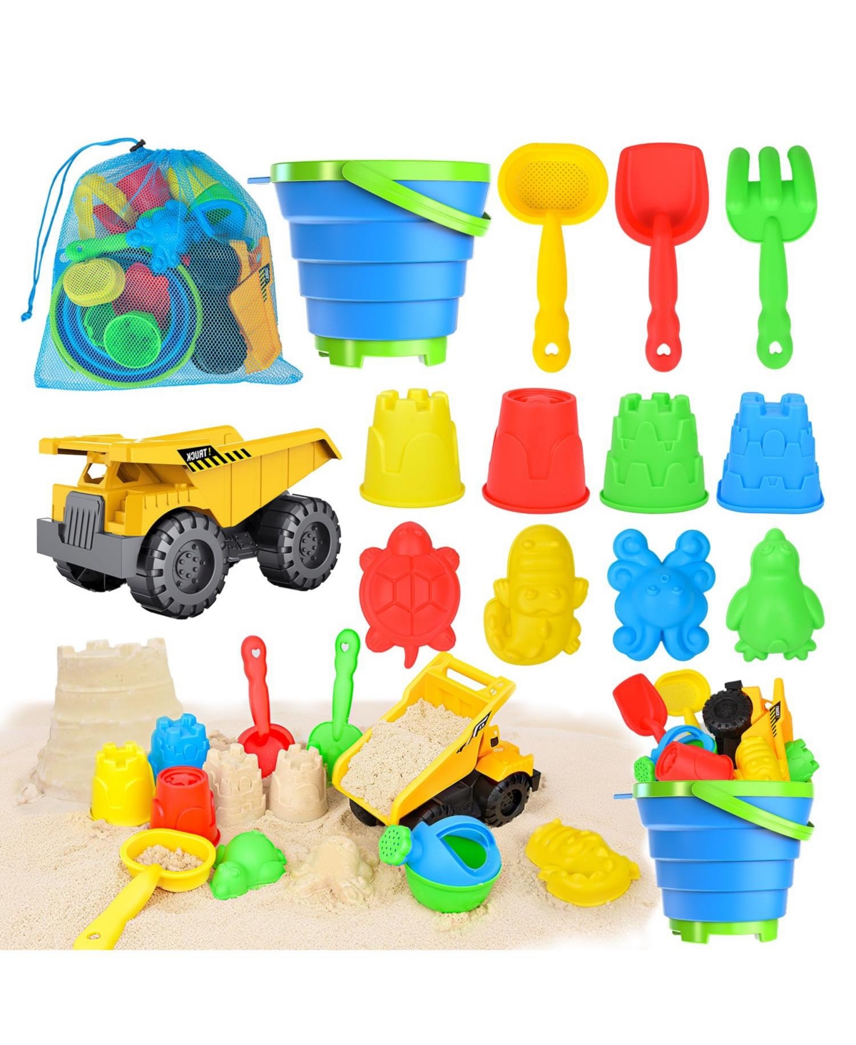 Click here for Gnuadz 14PCS Beach Sand Toys Construction Vehicle... prices