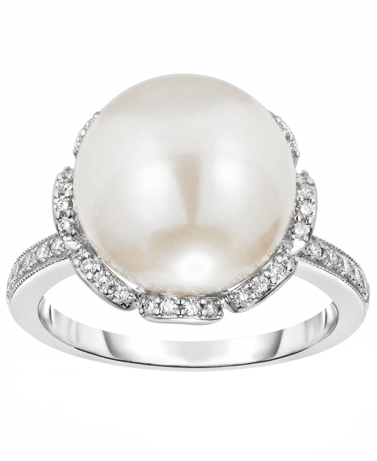 Click here for Macys Cultured Freshwater Pearl (11mm) & Diamond (... prices
