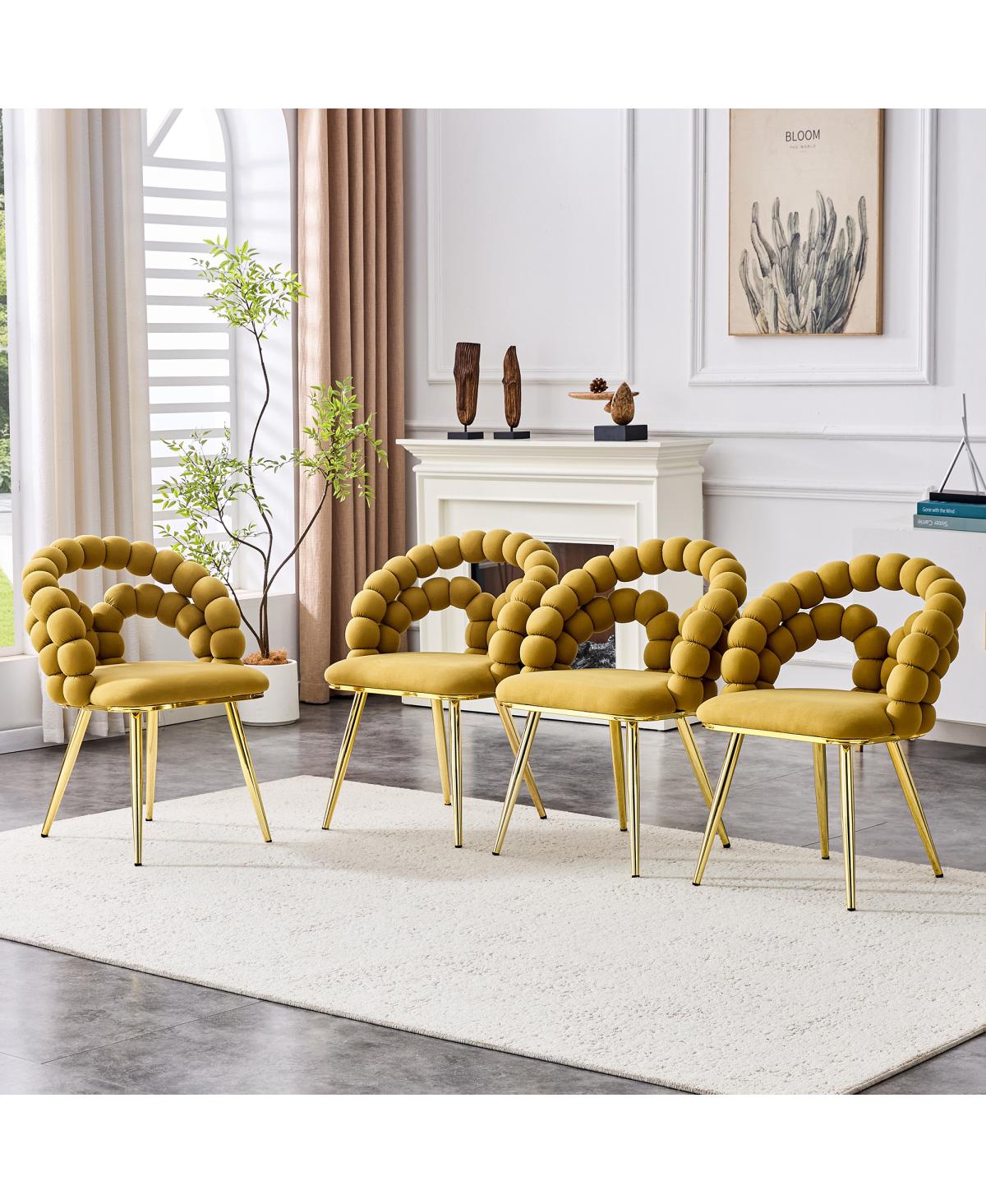 Click here for Streamdale Furniture Set of 4 Puffy Bubble Chairs... prices